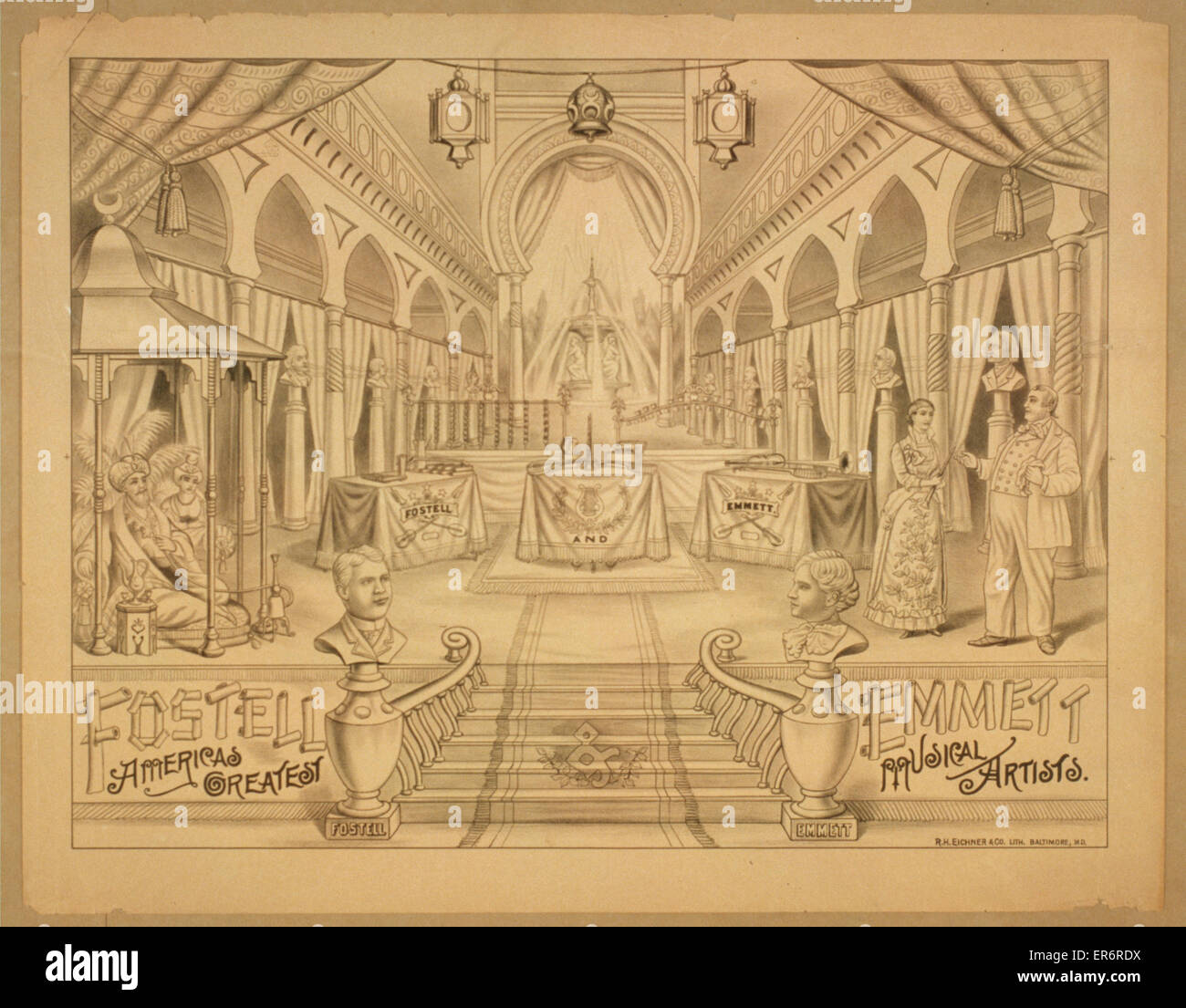 Fostel and Emmett America's greatest musical artists Stock Photo - Alamy
