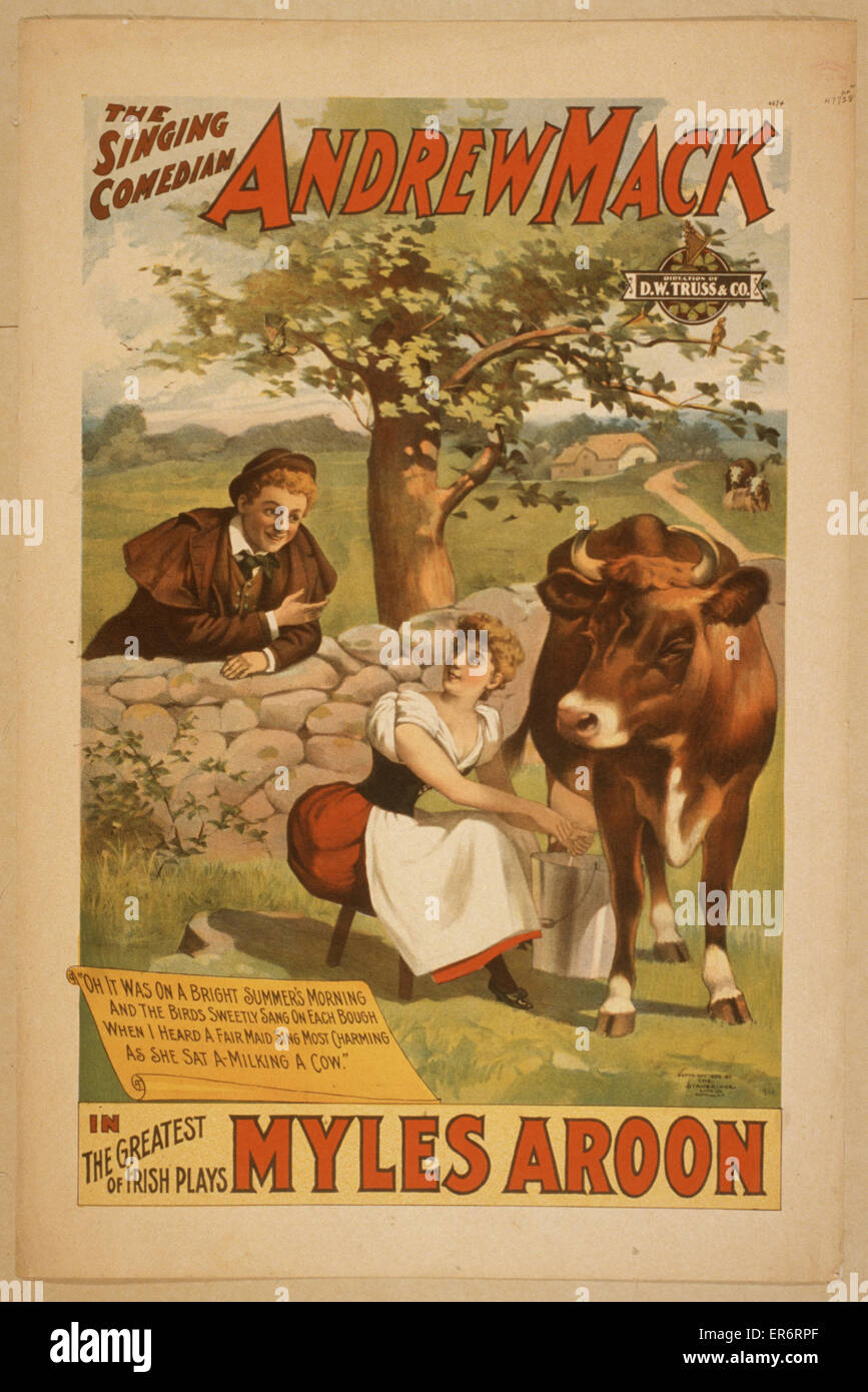 The singing comedian, Andrew Mack in the greatest of Irish p Stock ...