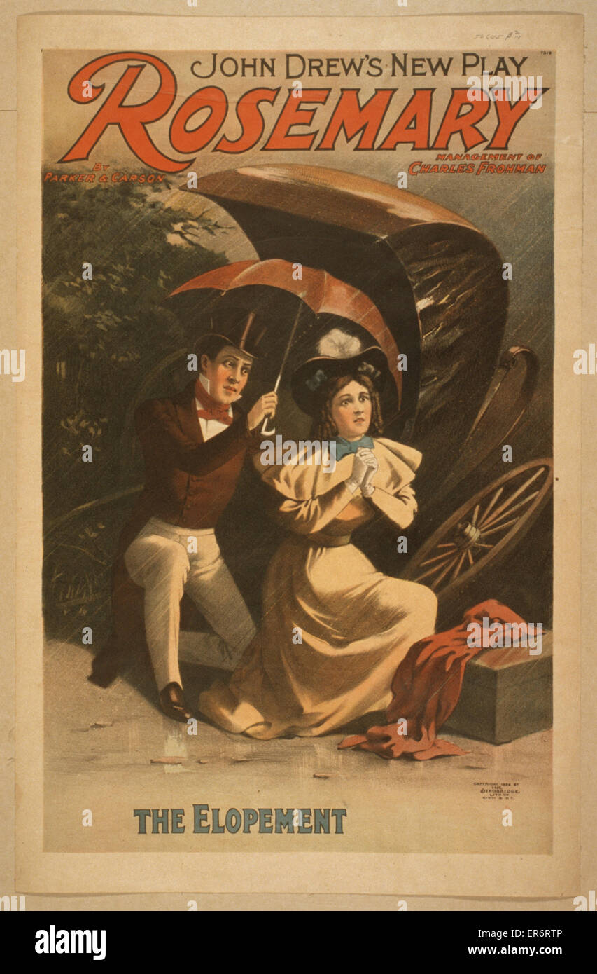 John Drew's new play, Rosemary Stock Photo - Alamy