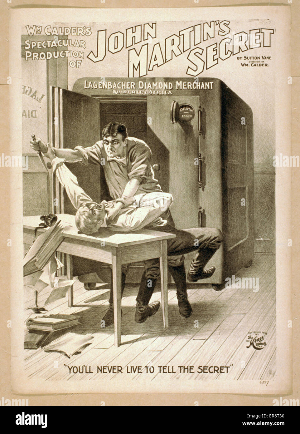 Wm. Calder's spectacular production of John Martin's secret Stock Photo ...