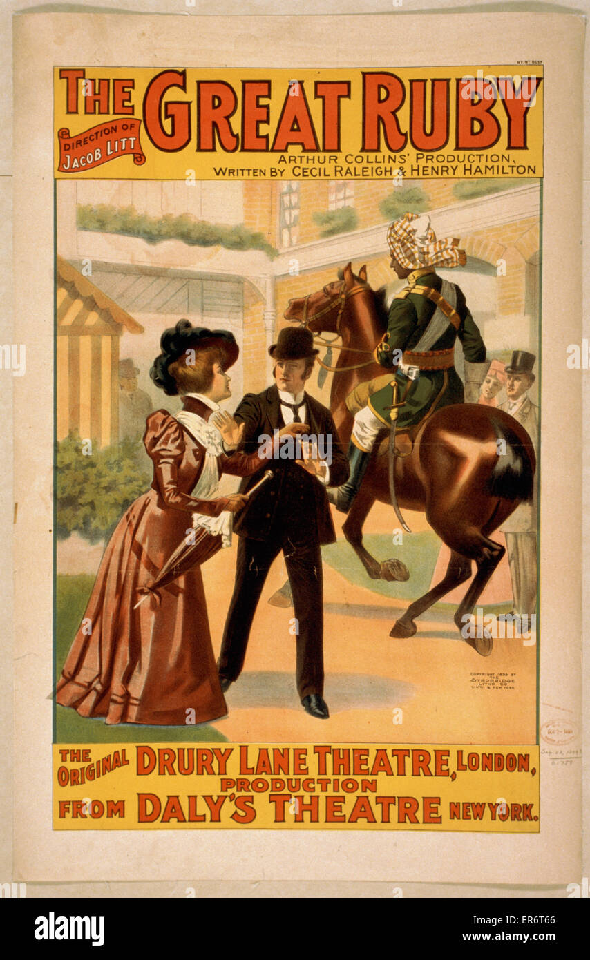 The great ruby Arthur Collins' production ; written by Cecil Stock ...