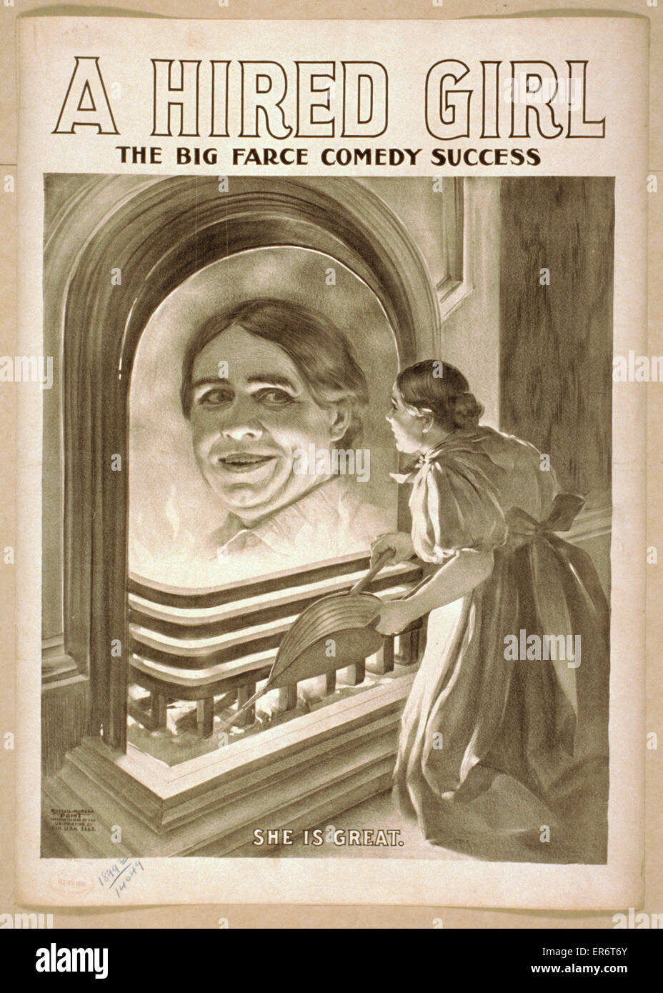 A hired girl the big farce comedy success Stock Photo - Alamy