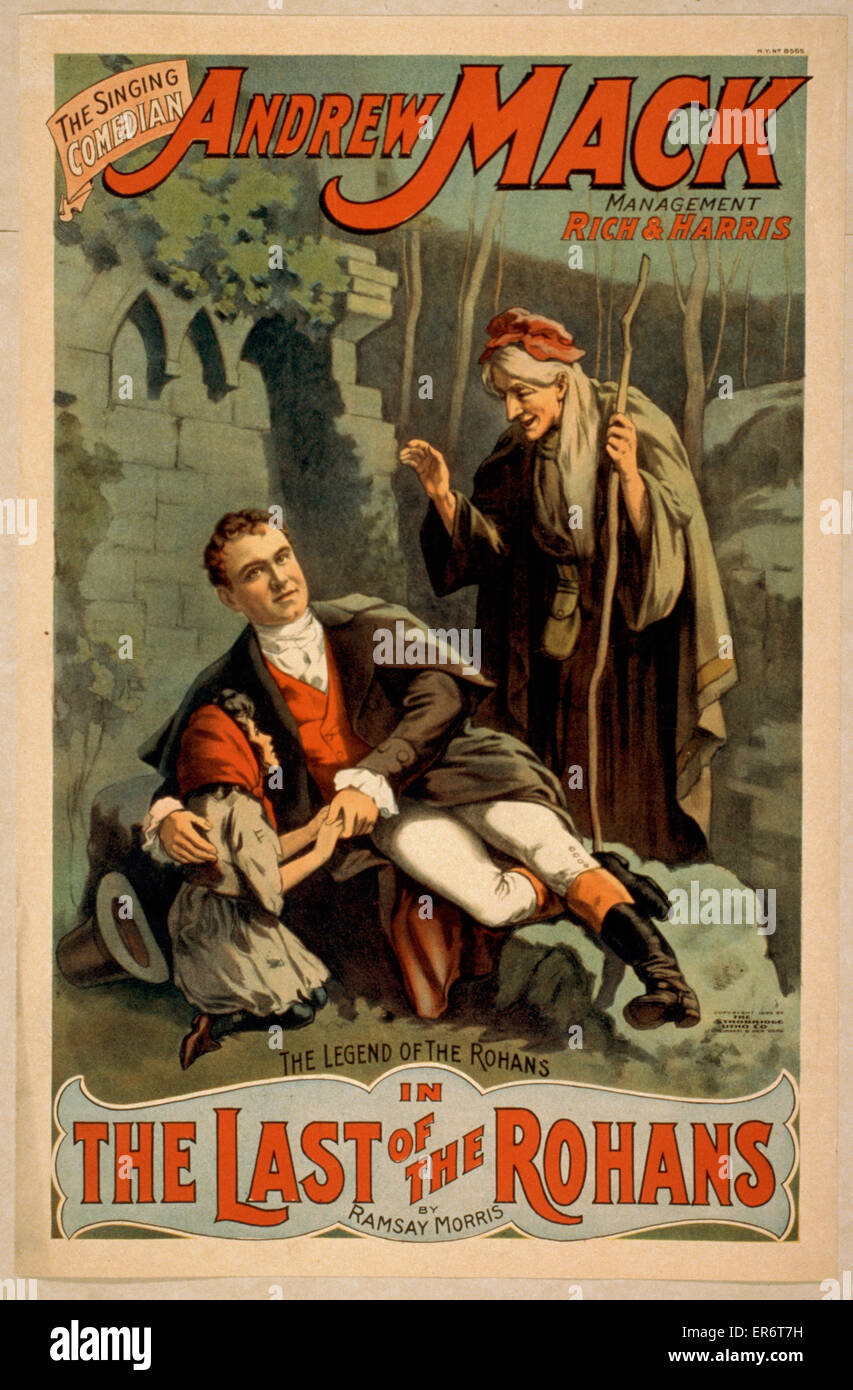 The singing comedian, Andrew Mack in the The last of the Roh Stock ...