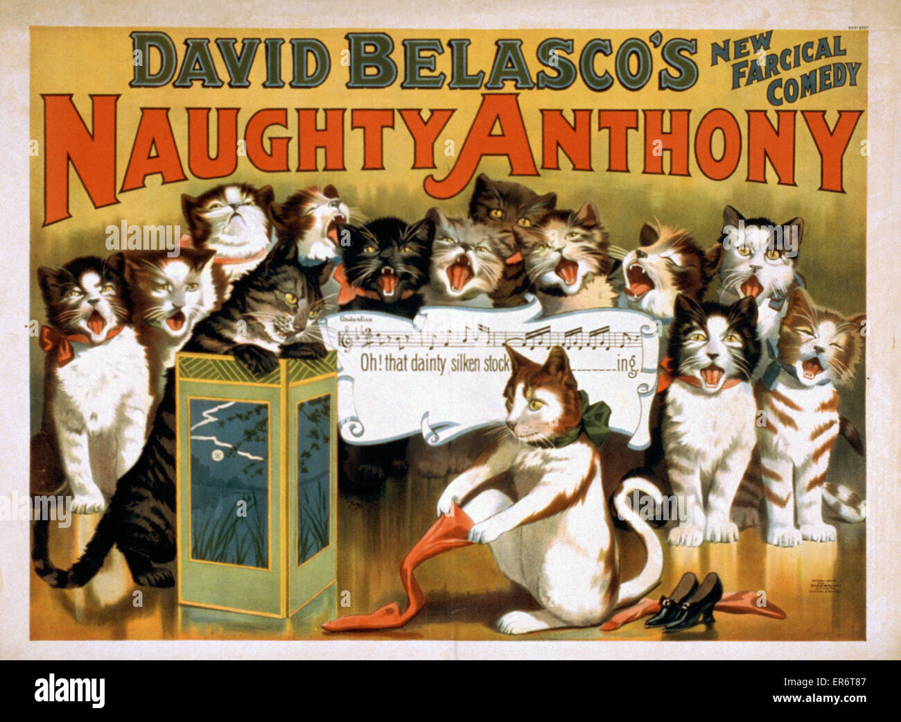 David Belasco's new farcical comedy, Naughty Anthony Stock Photo - Alamy