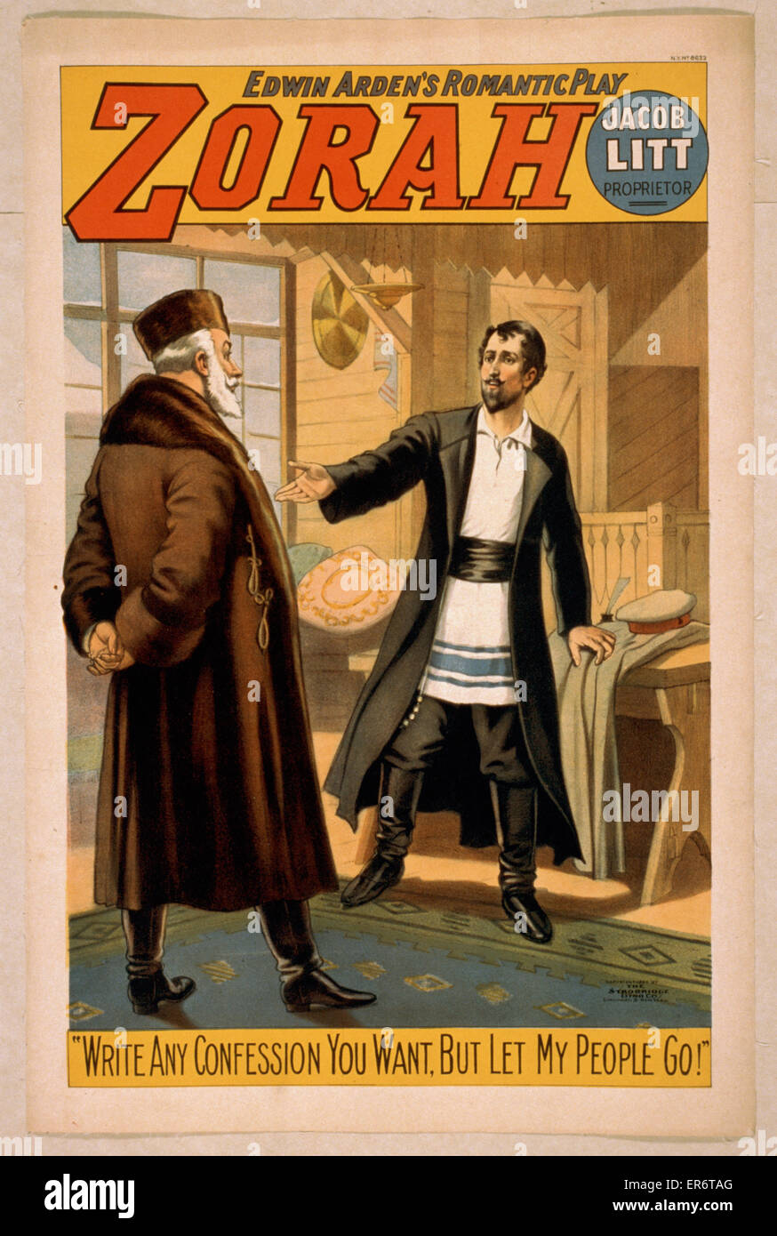 Edwin Arden's romantic play, Zorah Stock Photo - Alamy