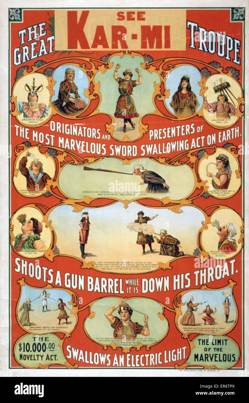 The great Victorina Troupe originators and presenters of the most ...