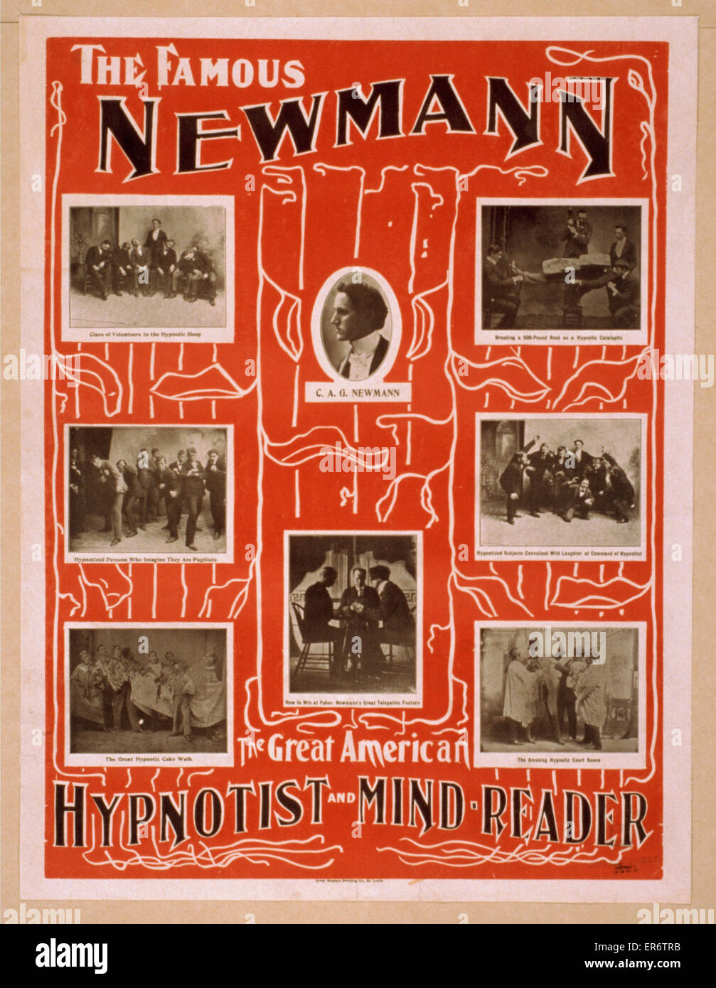 The famous Newmann the great American hypnotist and mind-reader Stock ...