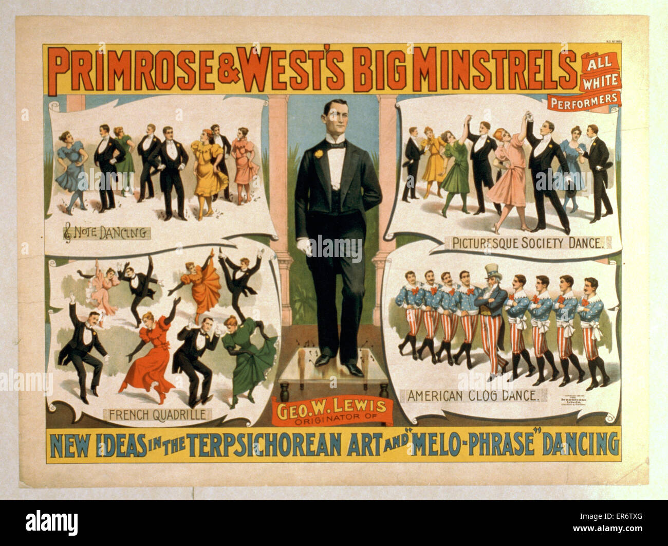 Primrose & West's Big Minstrels all white performers Primros Stock ...