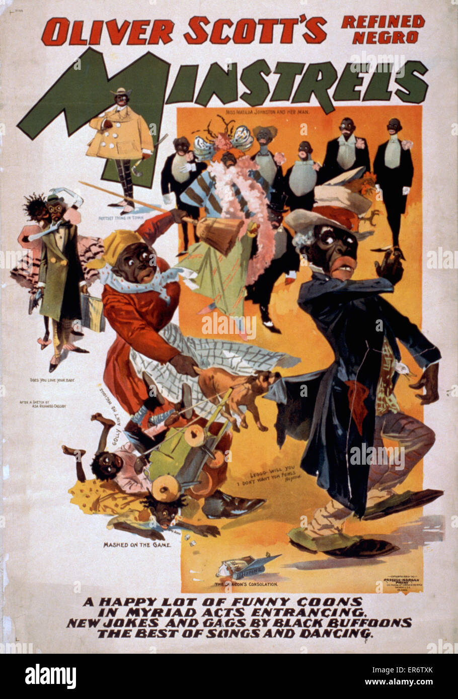 Oliver Scott's Refined Negro Minstrels a happy lot of funny Stock Photo ...