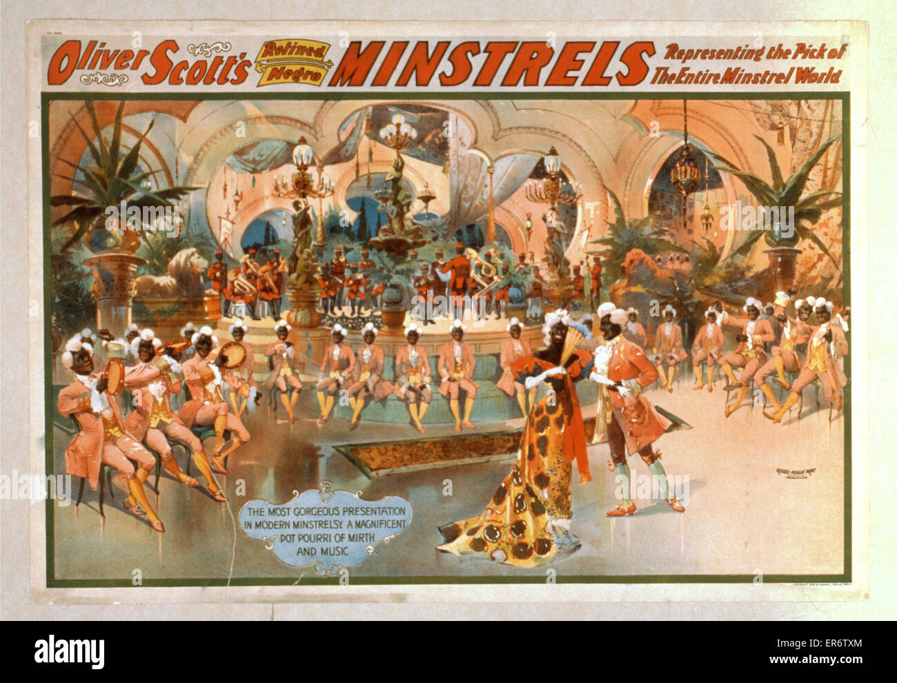 Oliver Scott's Refined Negro Minstrels representing the pick Stock ...