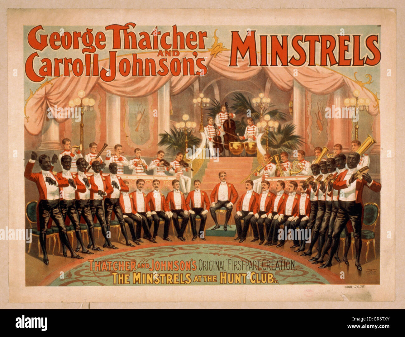 George Thatcher and Carroll Johnson's Minstrels. Date c1895 Stock Photo ...