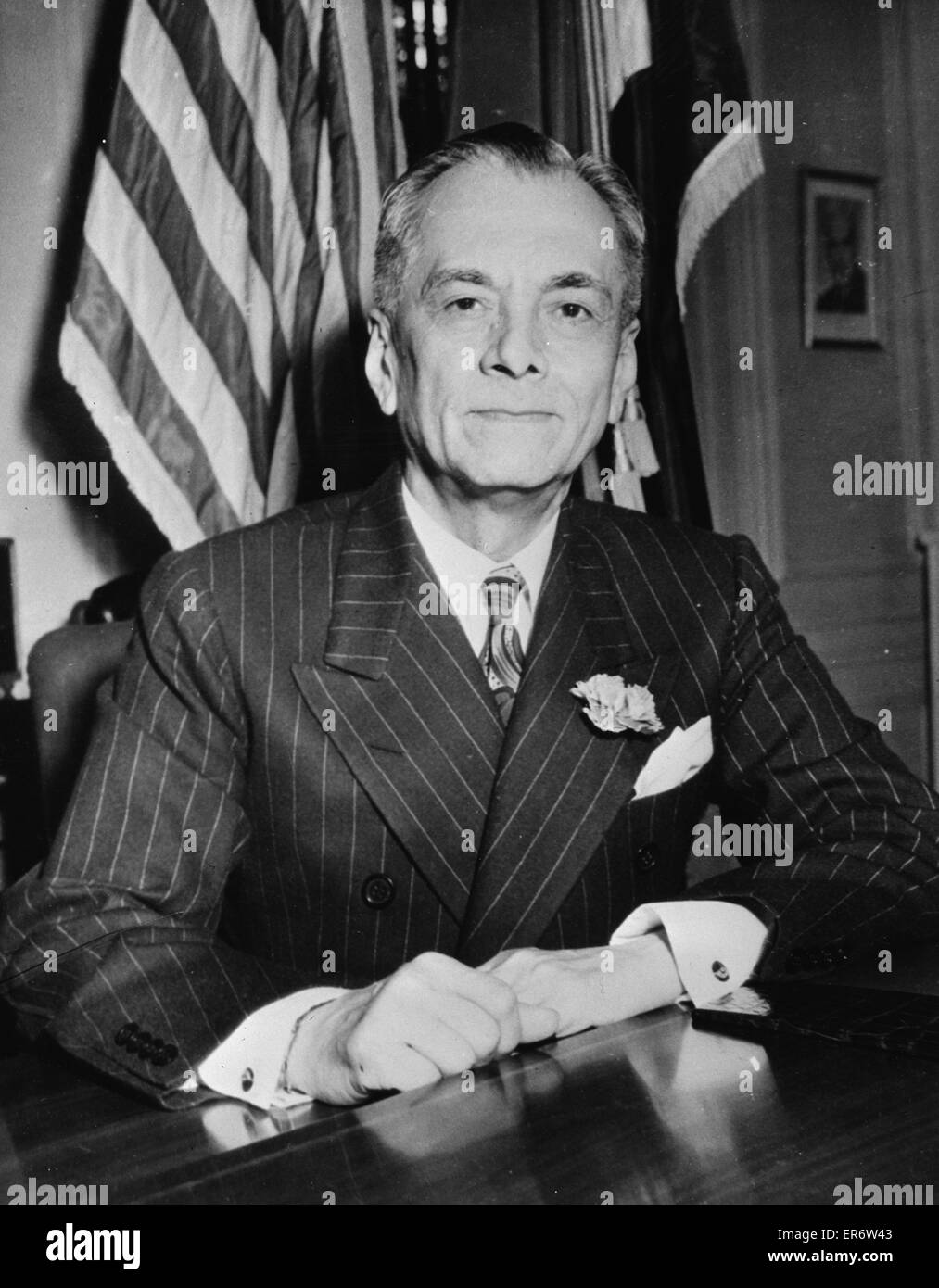 President Manuel Quezon of the Philippines. Date 1942 Nov Stock Photo ...