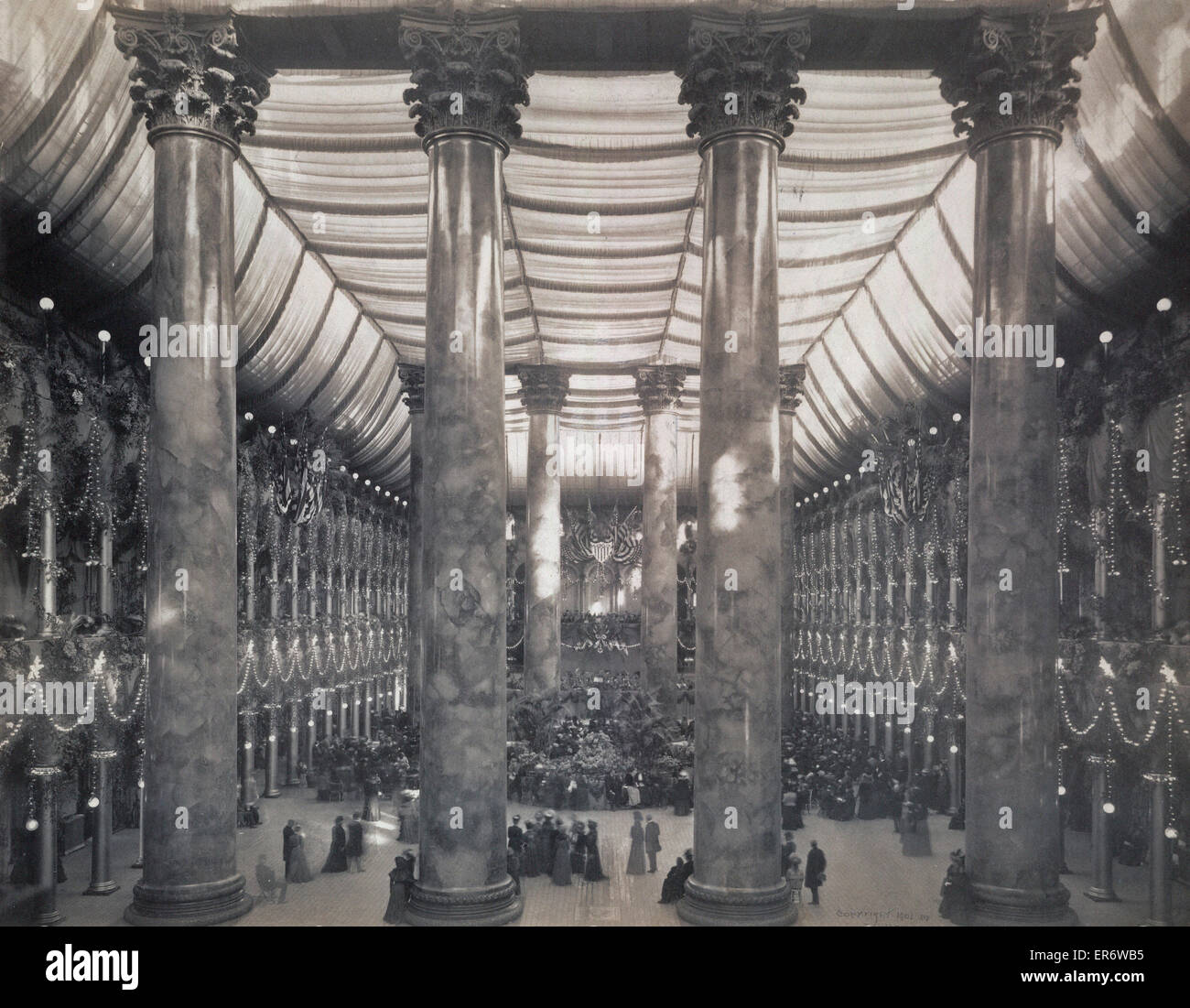The inaugural ball room, 1901 Stock Photo - Alamy