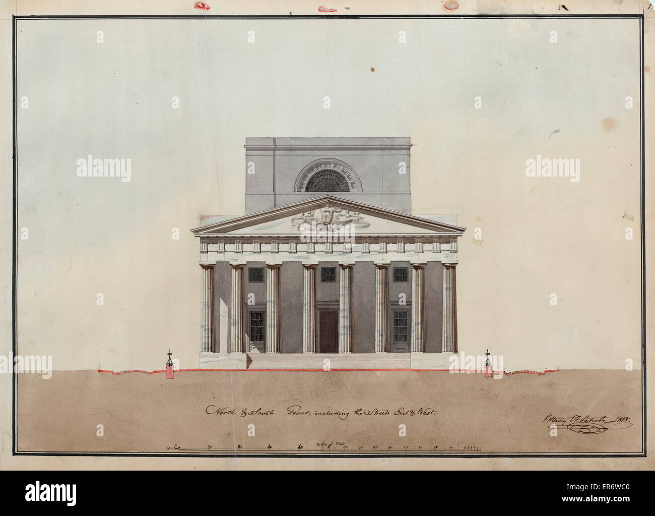 Bank building (2nd Bank of the United States), Philadelphia Stock Photo ...