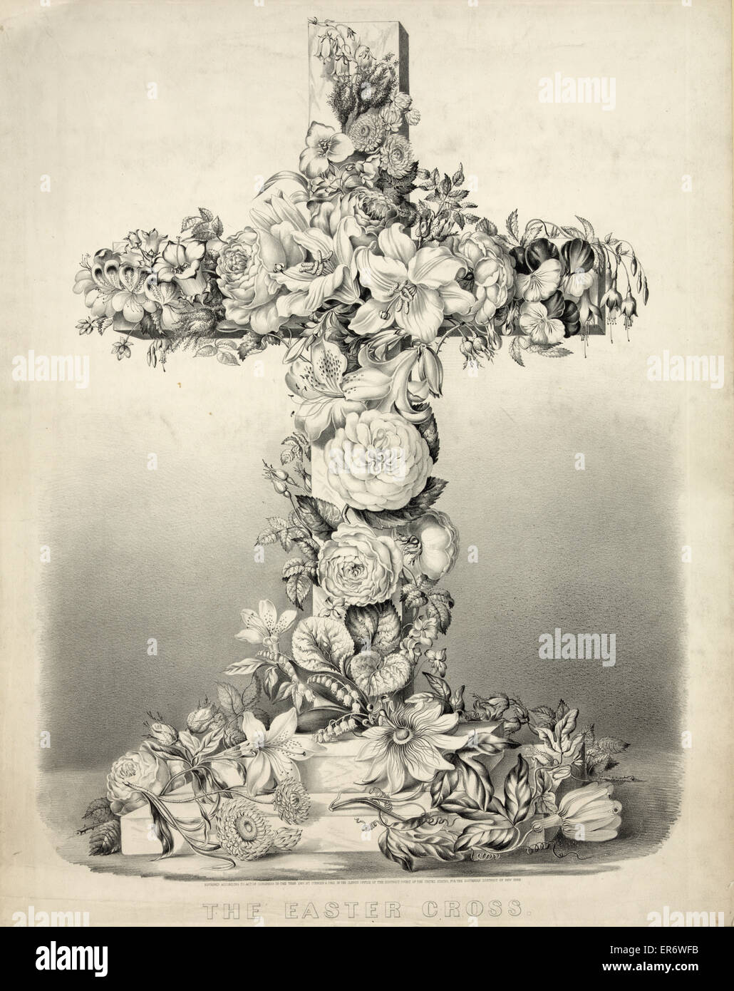 The Easter cross Stock Photo - Alamy