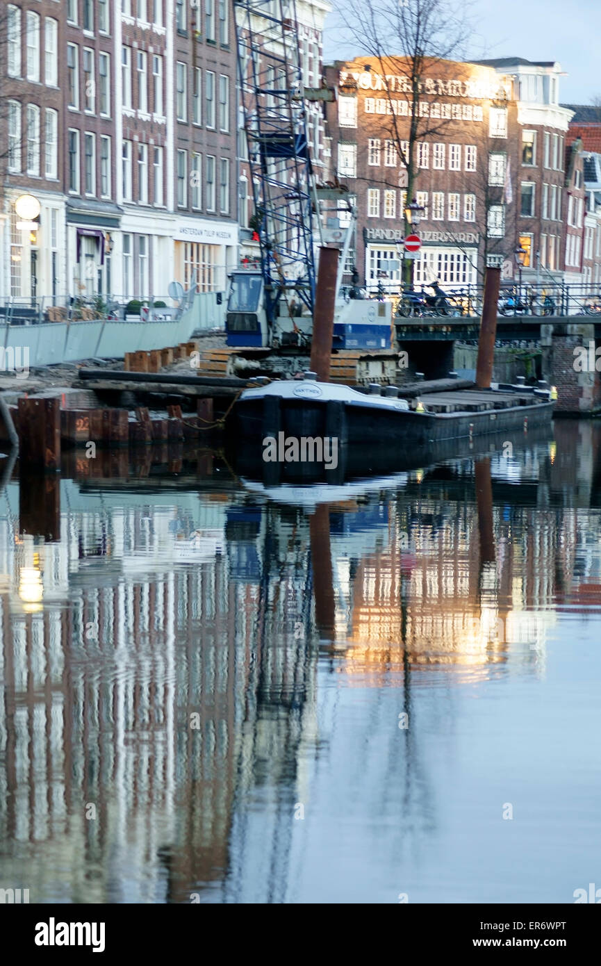 Amsterdam side channel Stock Photo - Alamy
