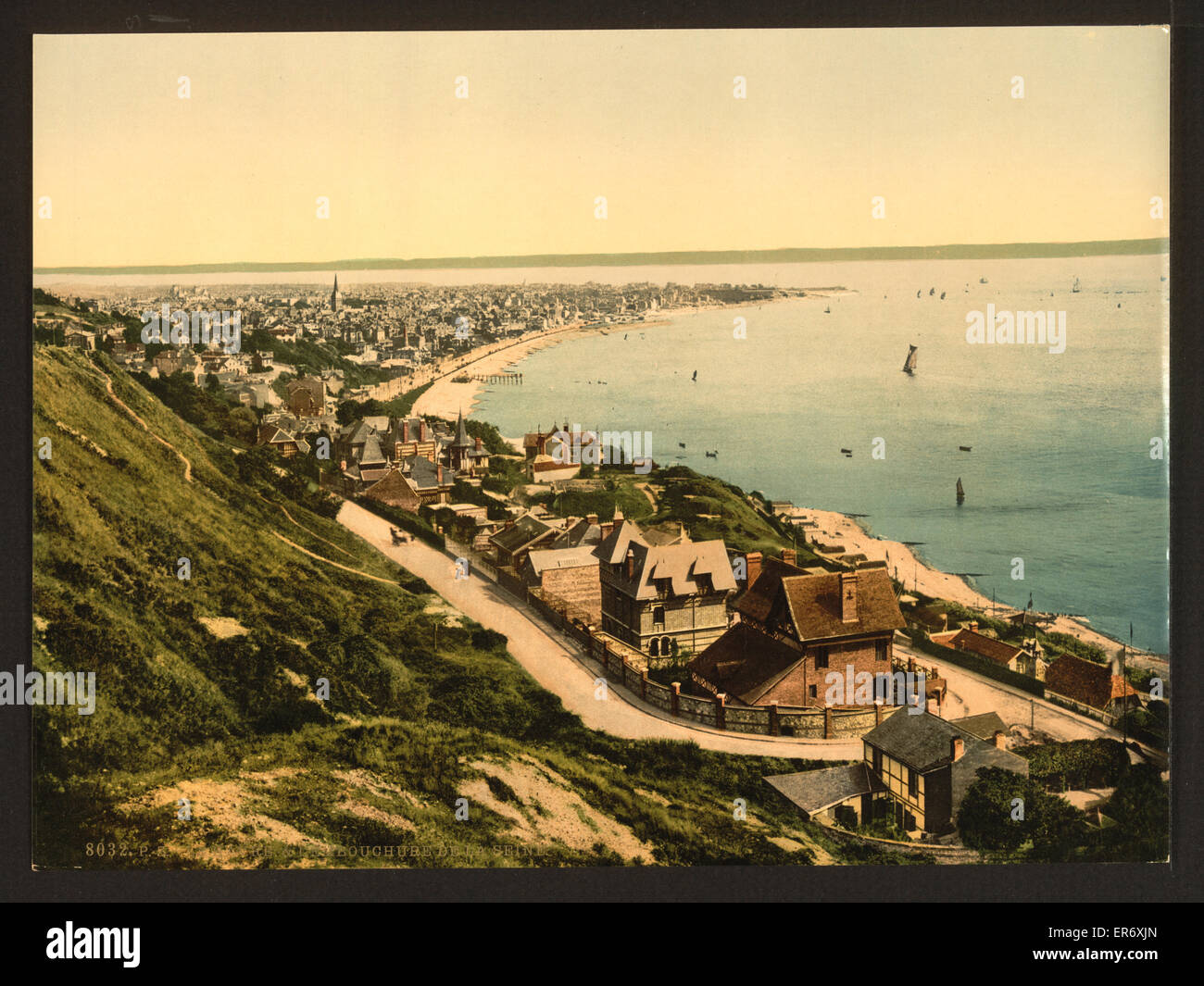 General view and mouth of the Seine, Havre, France Stock Photo - Alamy