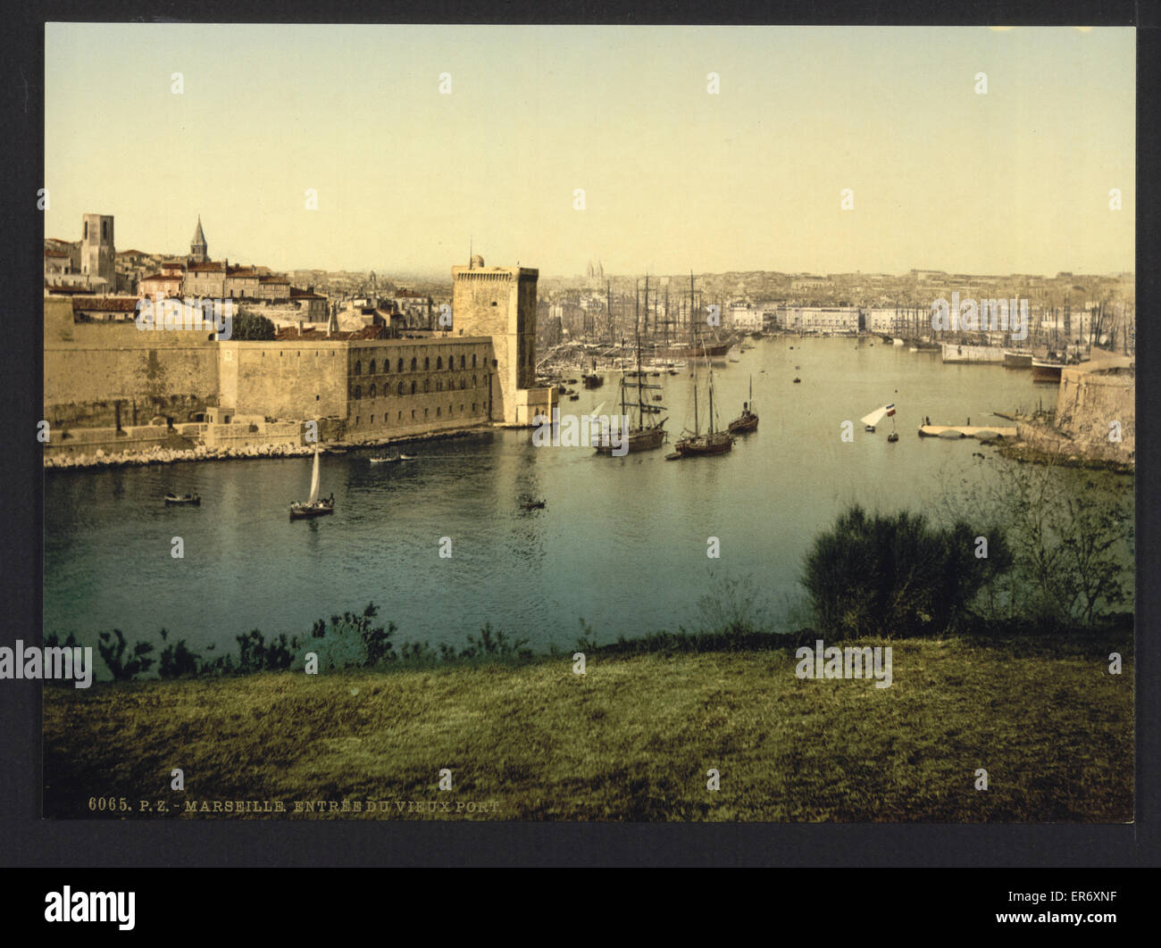 Part of the old harbor, Marseilles, France Stock Photo - Alamy