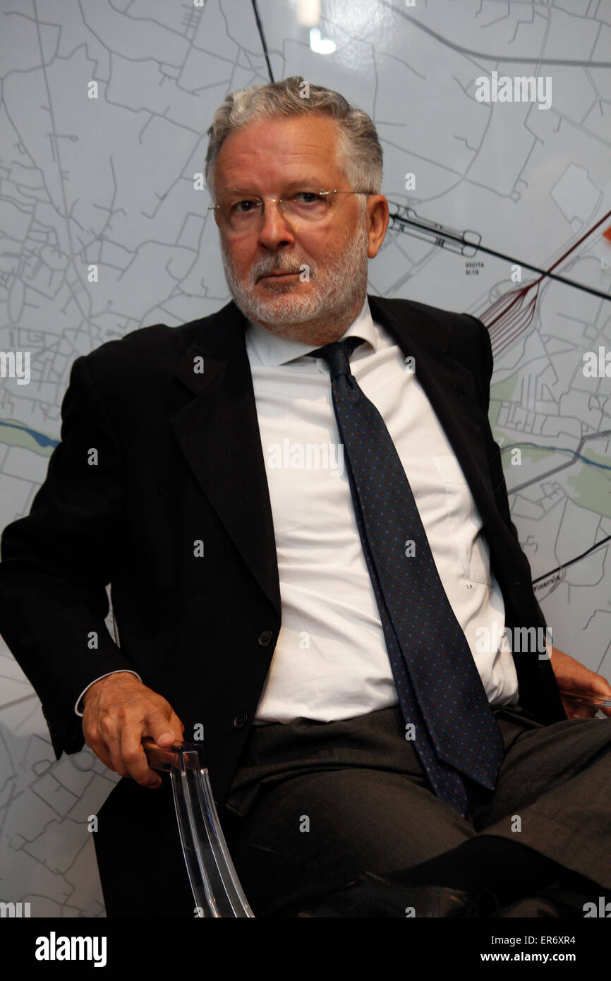 Turin, Italy. 28th May, 2015. Luca Remmert (President Compagnia of San ...