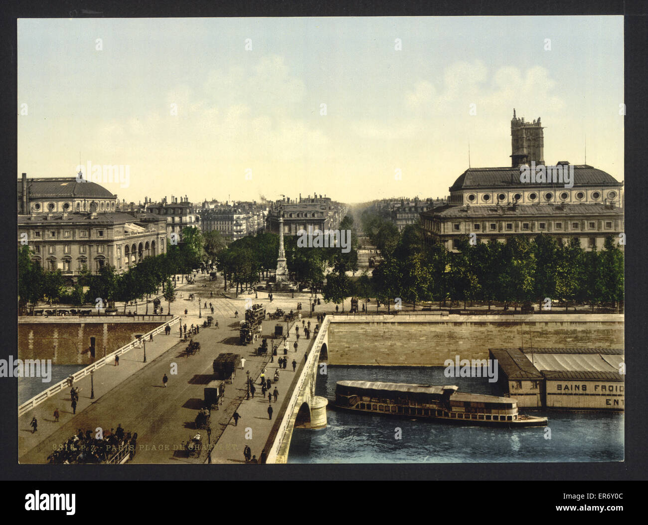Place du Chatelet, Paris, France Stock Photo - Alamy