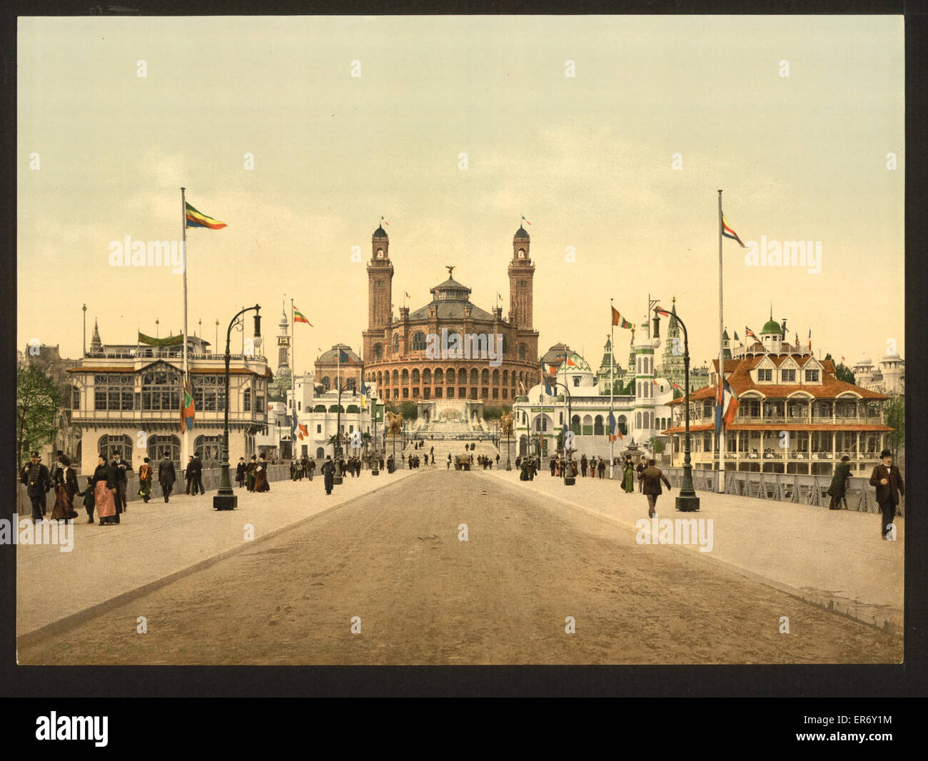 The environs of the Trocadero, Exposition Universal, 1900, P Stock ...