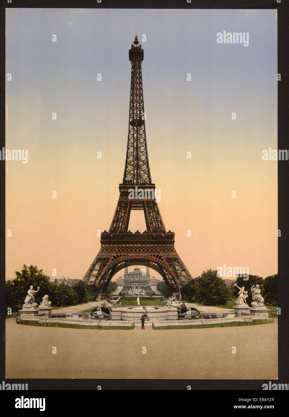 Eiffel Tower, full-view looking toward the Trocadero, Exposition ... Eiffel Tower, full-view looking toward the Trocadero, Exposition ...