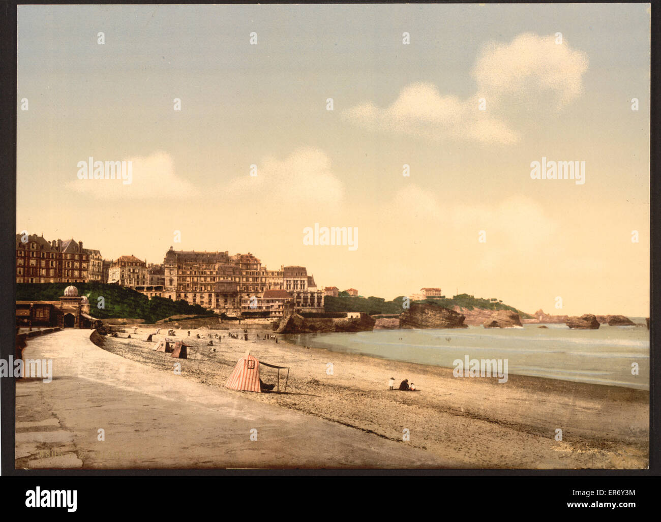 From the beach, Biarritz, Pyrenees, France Stock Photo - Alamy