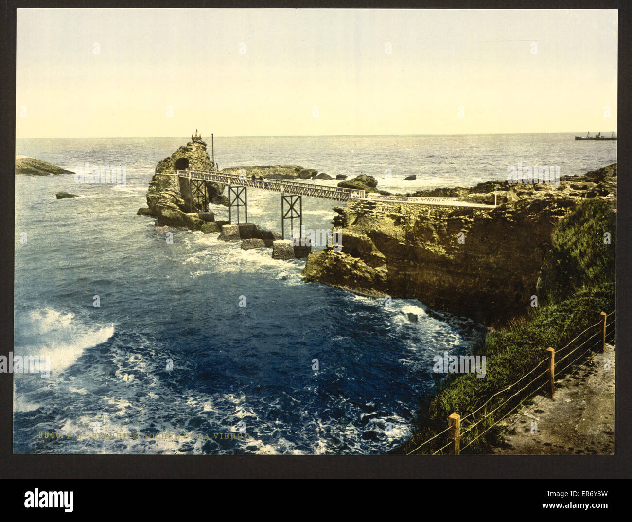 The Virgin's Rock, Biarritz, Pyrenees, France Stock Photo - Alamy