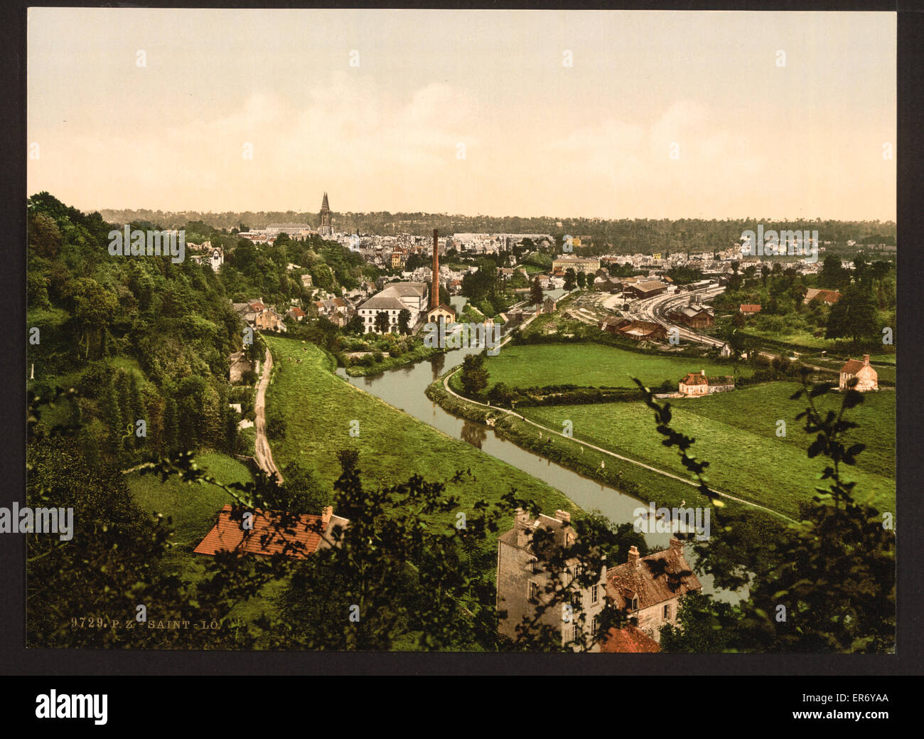 General view, St. Lo, France Stock Photo - Alamy