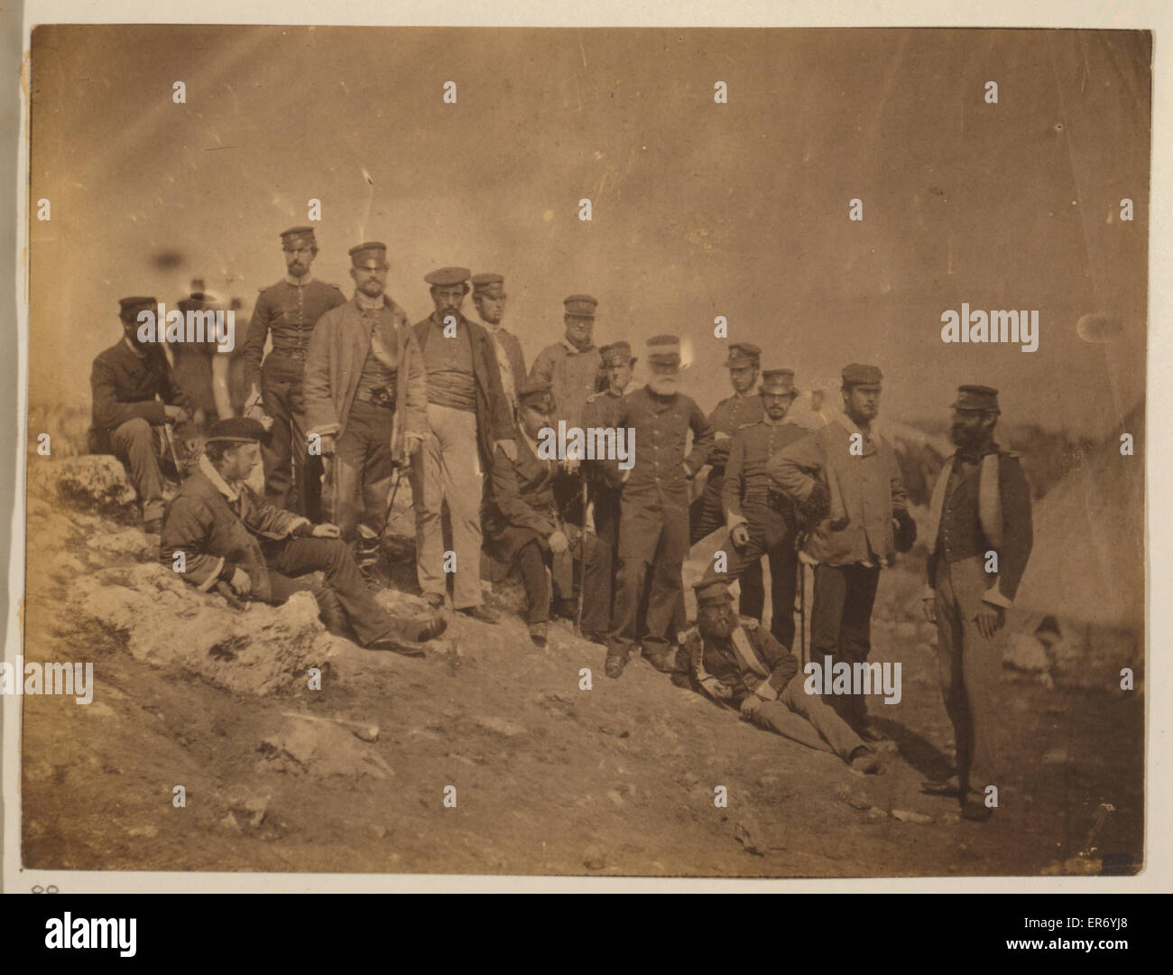 Group of officers of the 17th Regiment Stock Photo - Alamy