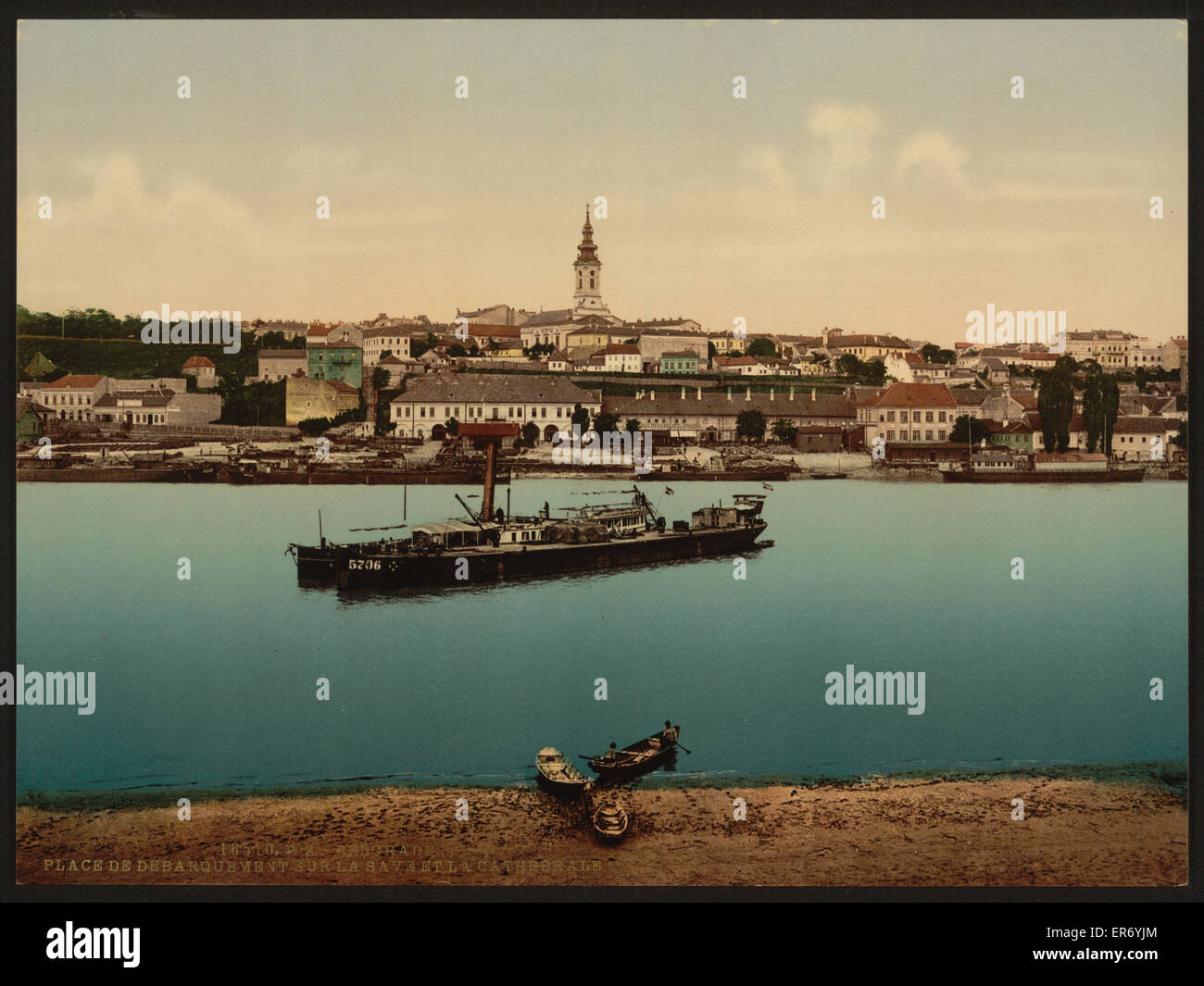 The landing-place near cathedral, Belgrade, Serbia Stock Photo - Alamy