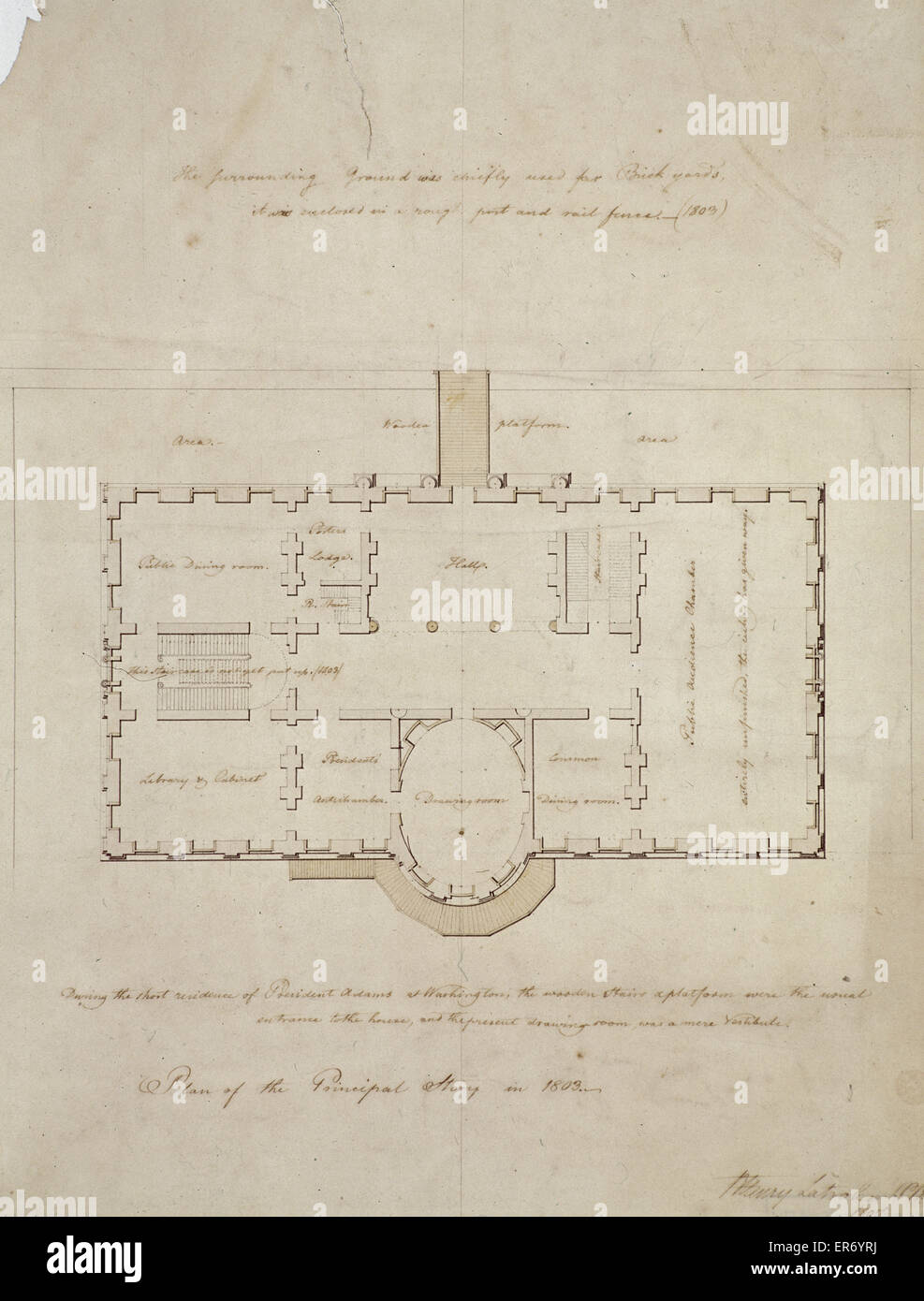 The White House (President's House) Washington, DC Principal Stock ...