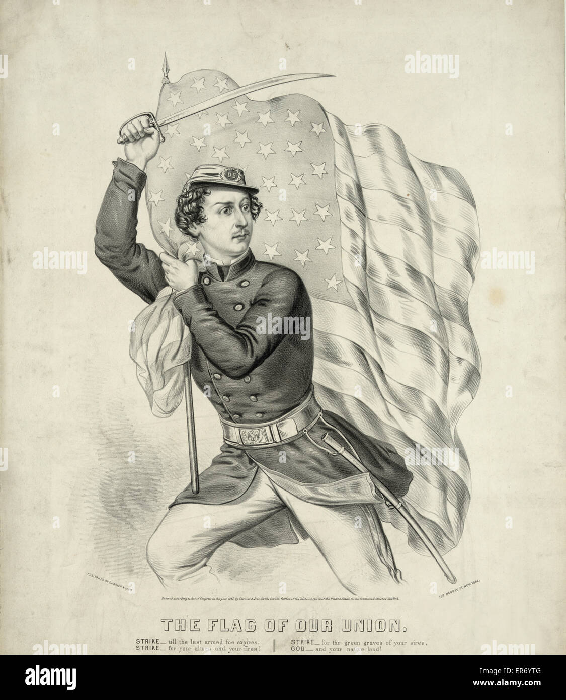 American civil war unionist flag hi-res stock photography and images ...