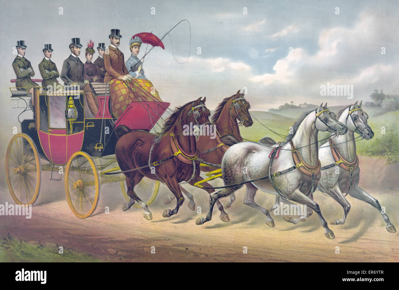 Four in hand Stock Photo - Alamy