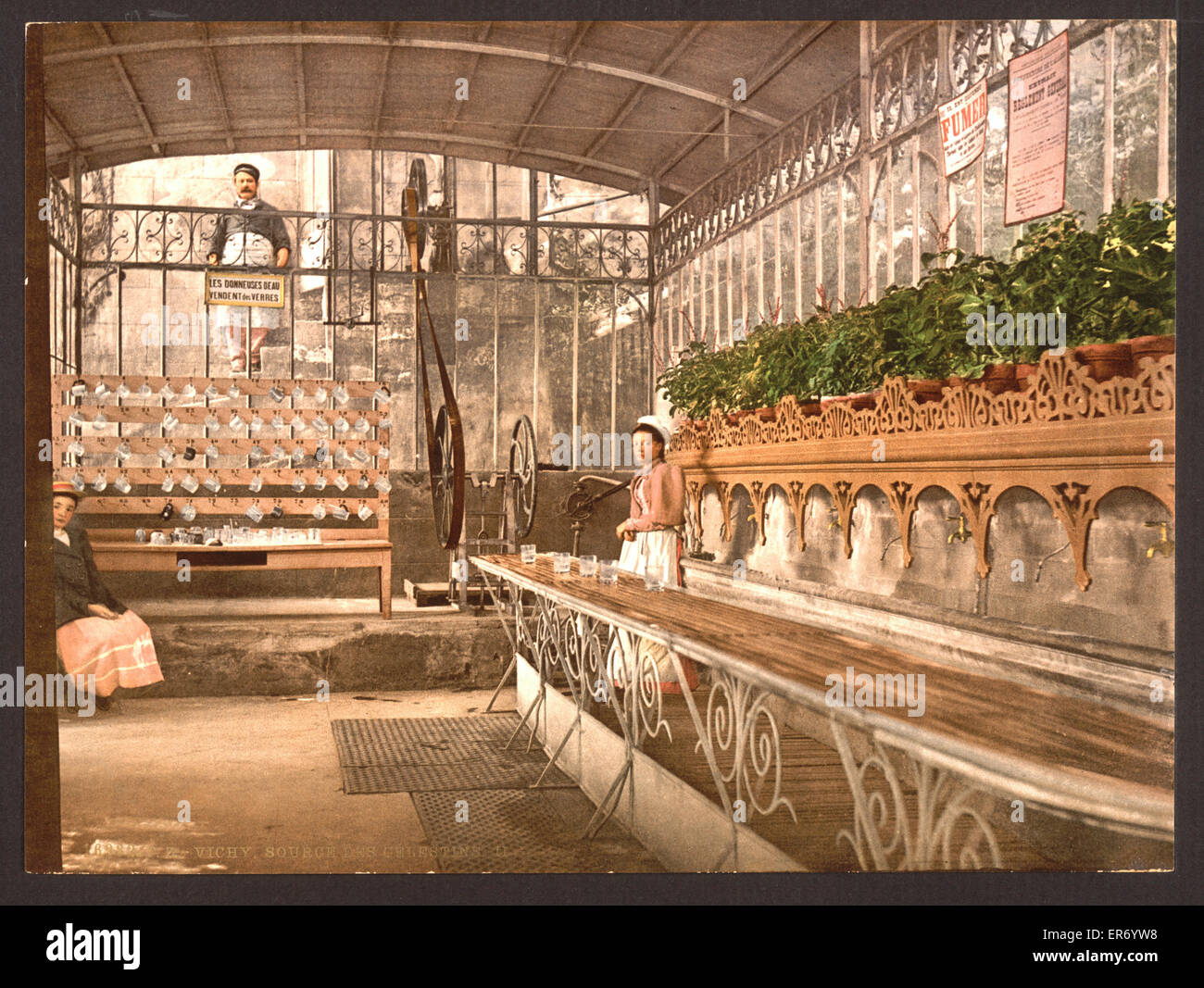 Spring of the Celestins, I, interior, Vichy, France Stock Photo - Alamy
