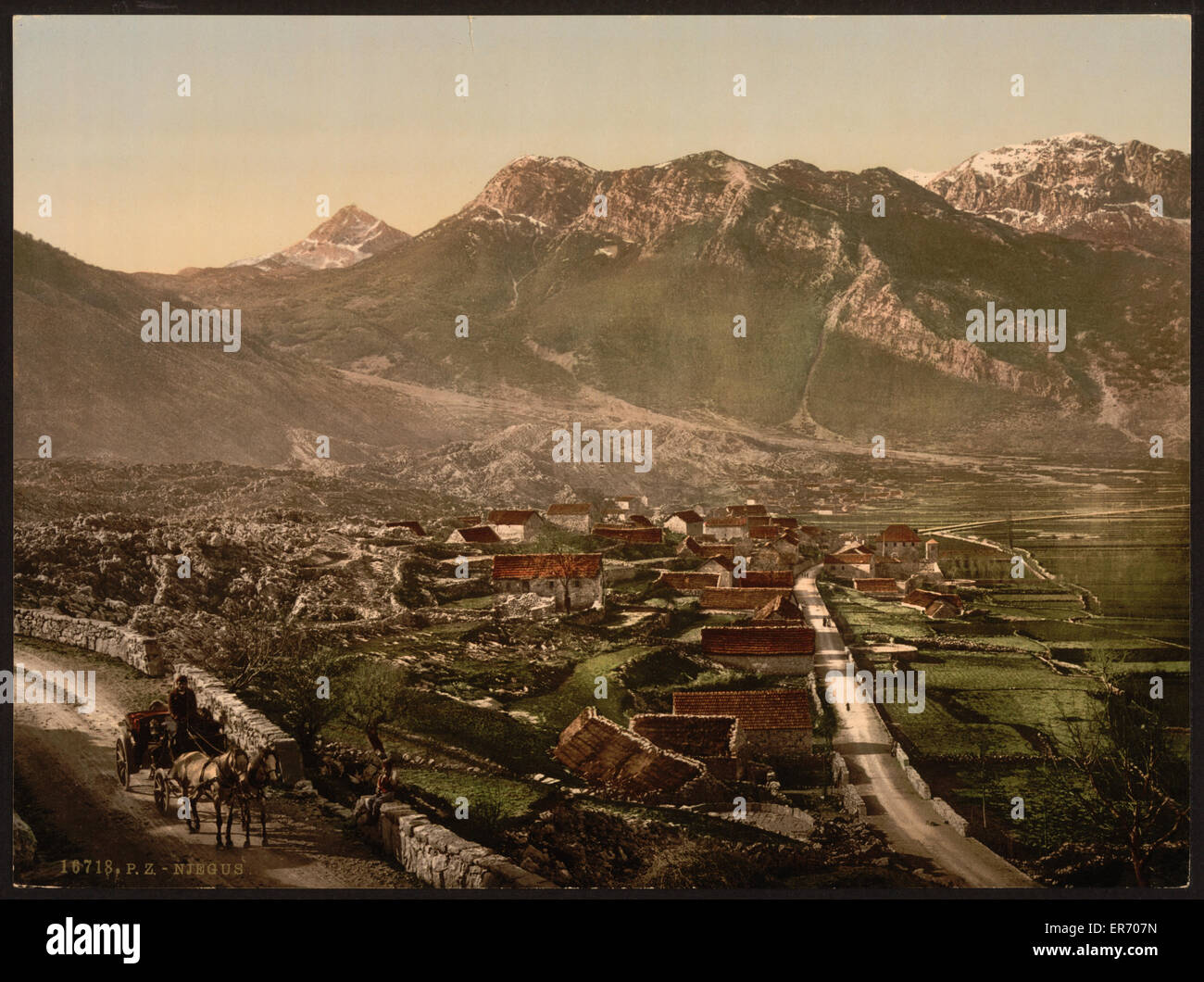 General view, Njegus, Montenegro Stock Photo - Alamy