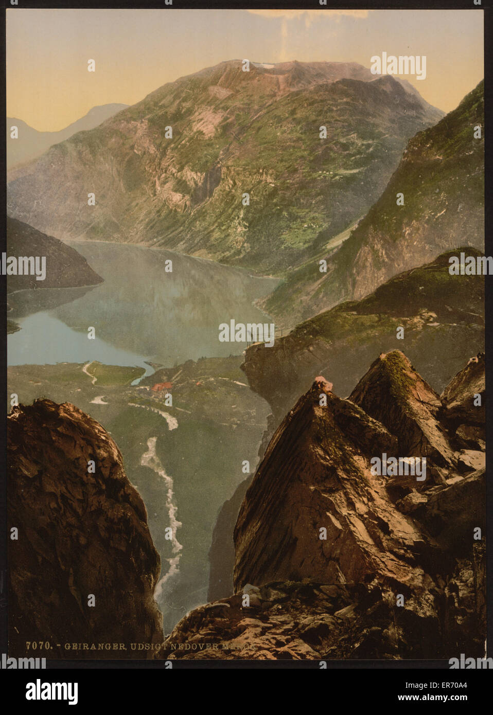 General view towards Merok, Geiranger Fjord, Norway Stock Photo - Alamy