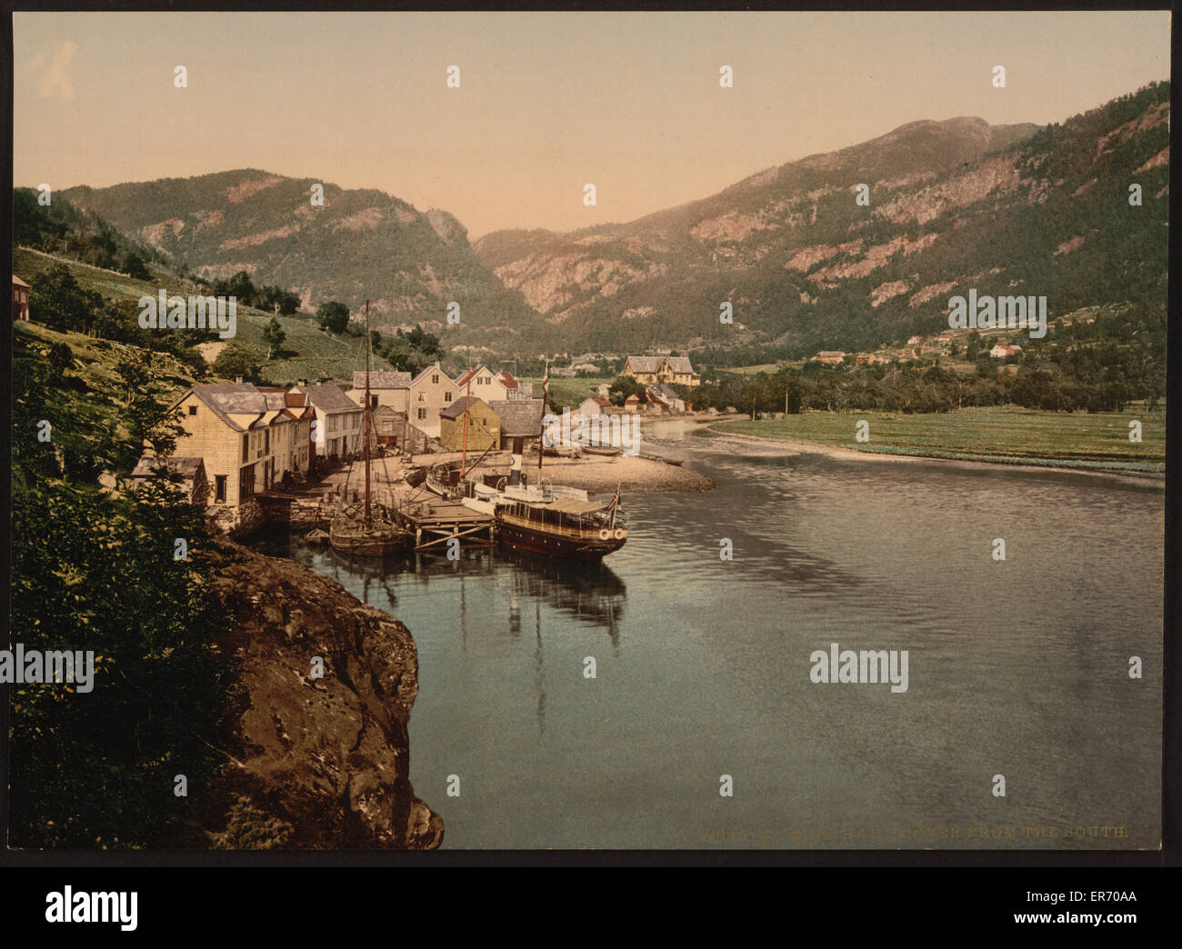 Eide Hardanger from the south, Hardanger Fjord, Norway Stock Photo - Alamy