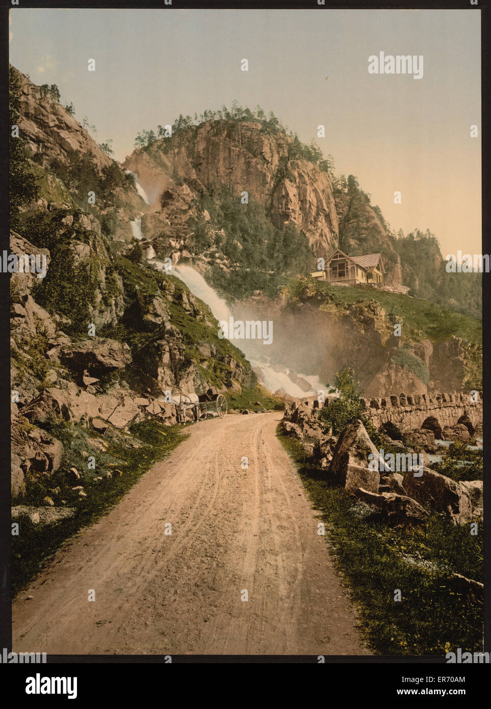 Laatefos, Odde (i.e. Odda), Hardanger Fjord, Norway Stock Photo - Alamy