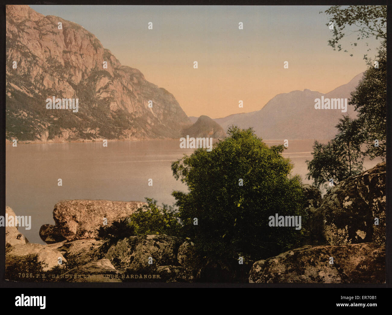 Sandven Lake, Odde (i.e. Odda), Hardanger Fjord, Norway Stock Photo - Alamy