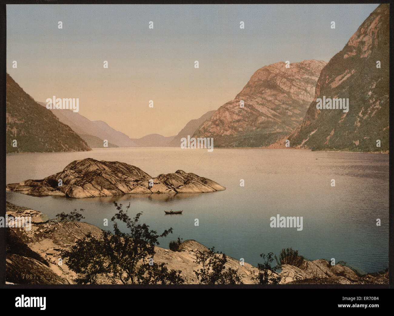 Sorfjord from Odde (i.e. Odda), Hardanger Fjord, Norway Stock Photo - Alamy