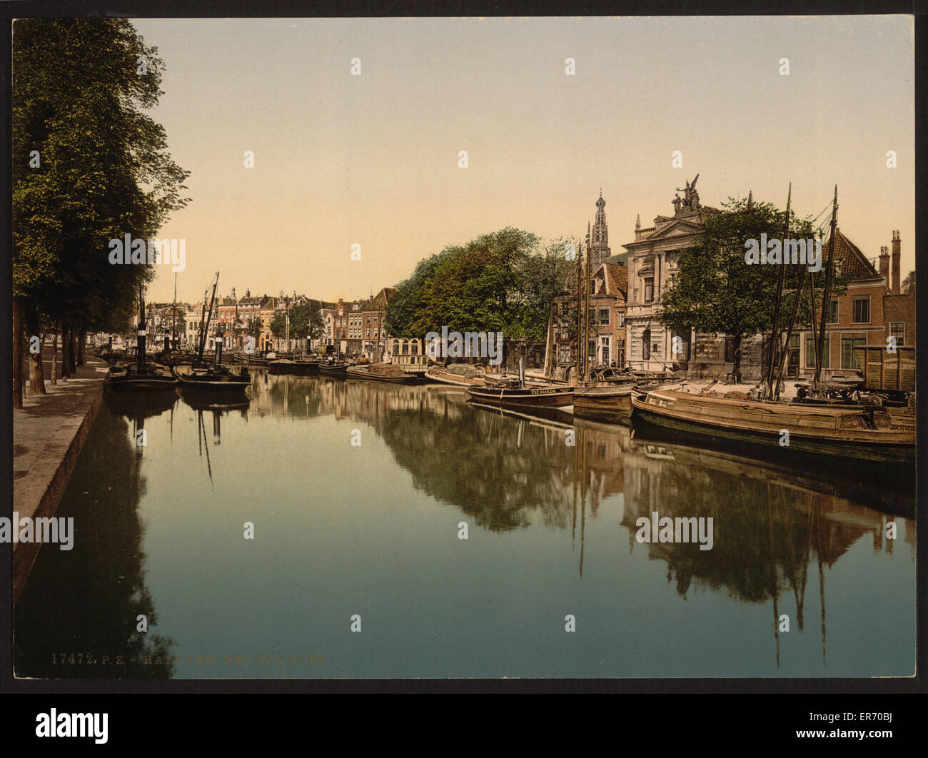The Spaarne (canal), Haarlem, Holland Stock Photo - Alamy