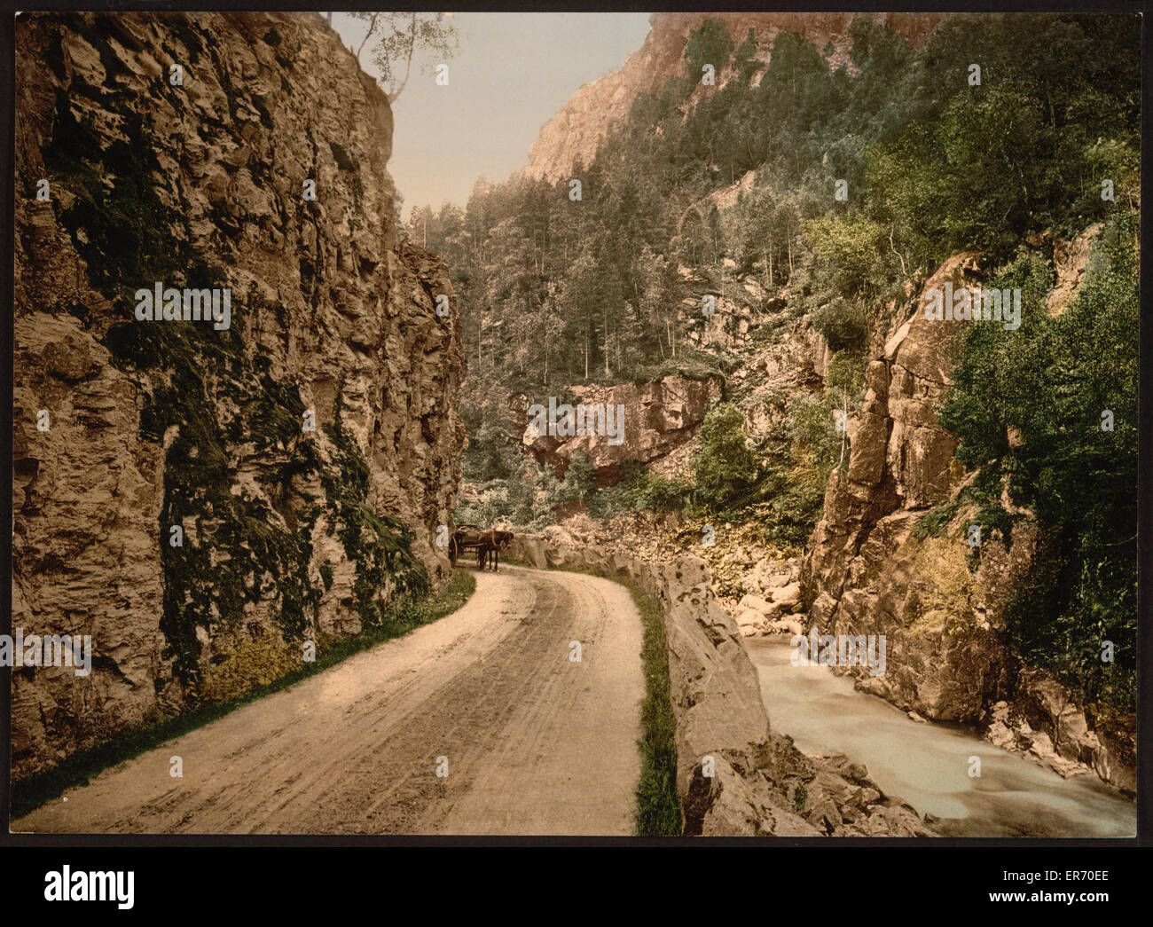 On the road between Voss & Stalheim Norway On the road betw Stock Photo ...