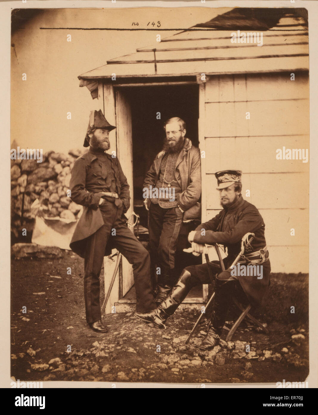Captain Ponsonby, Captain Pearson & Captain Markham, on the Stock Photo ...