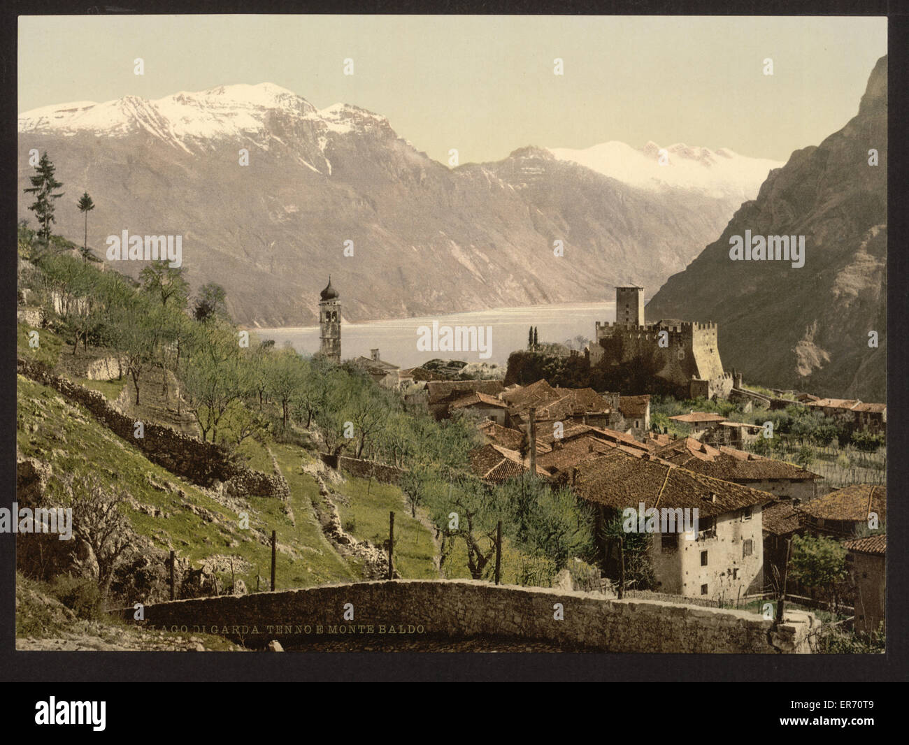 Tenno and Mont Baldo, Lake Garda, Italy Stock Photo - Alamy