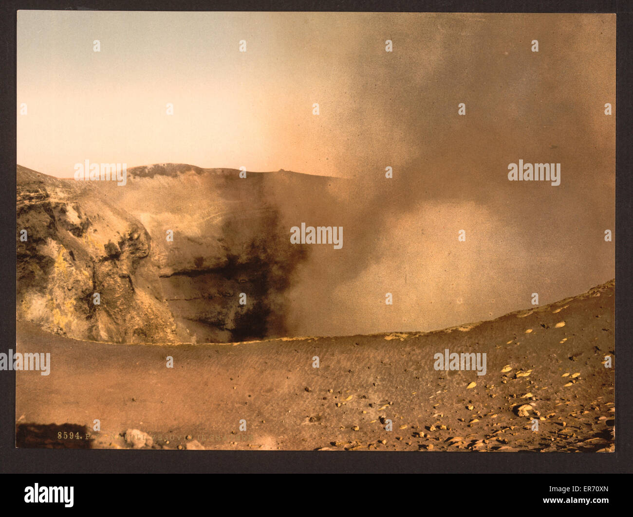 Mount Vesuvius, the crater, Naples, Italy Stock Photo - Alamy