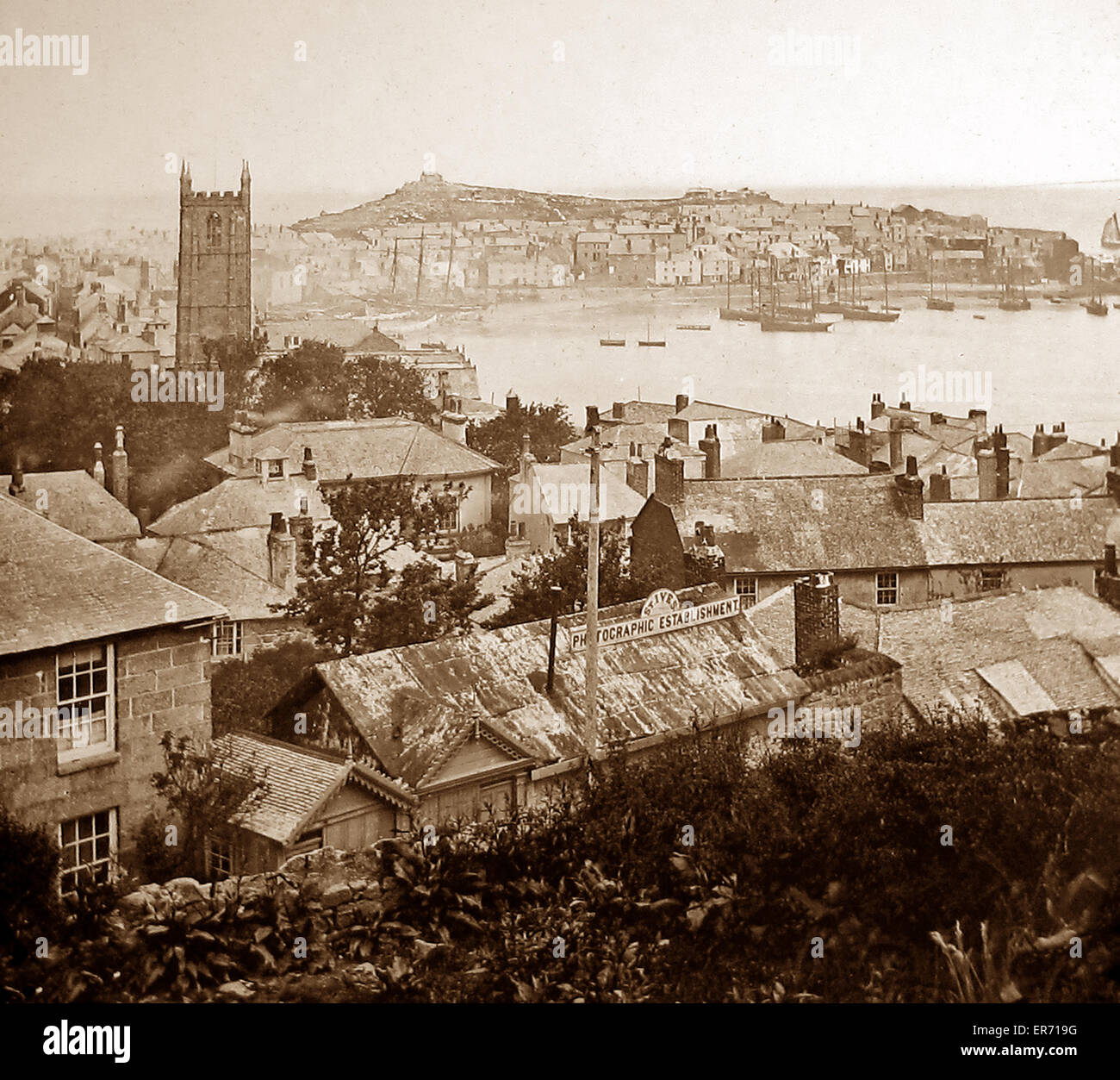 St. Ives Cornwall Victorian period Stock Photo - Alamy