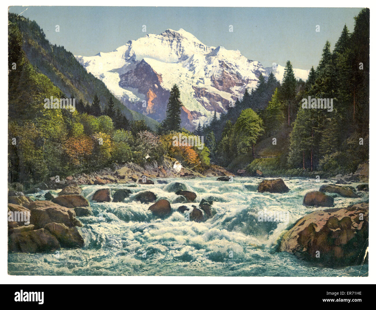 Gorge of the Lutschine River, Bernese Oberland, Switzerland Stock Photo ...