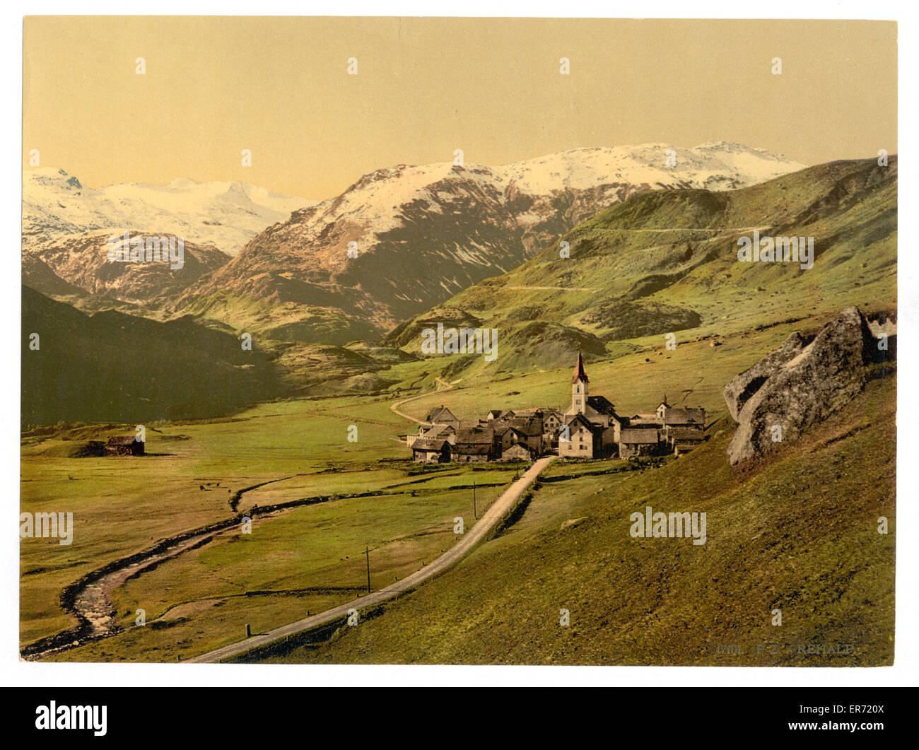 Village and Alps, Bernese Oberland, Switzerland Stock Photo - Alamy