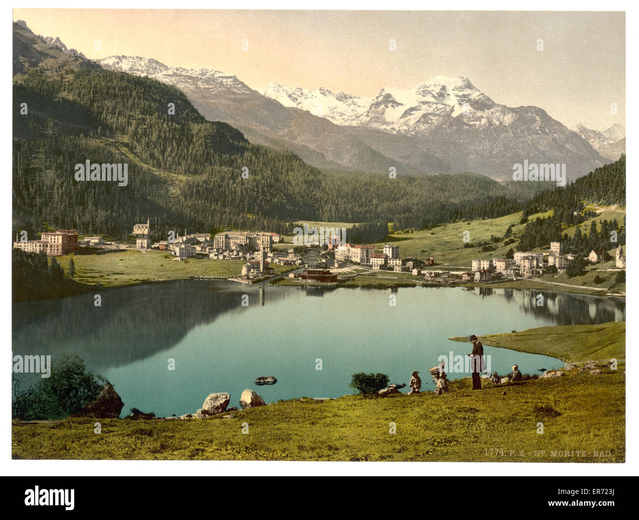 St. Moritz, village and baths, Grisons, Switzerland Stock Photo - Alamy